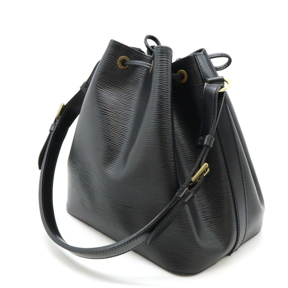 Louis Vuitton | Bags | Louis Vuitton Drawstring Epi Noir Bag Shoulder ...